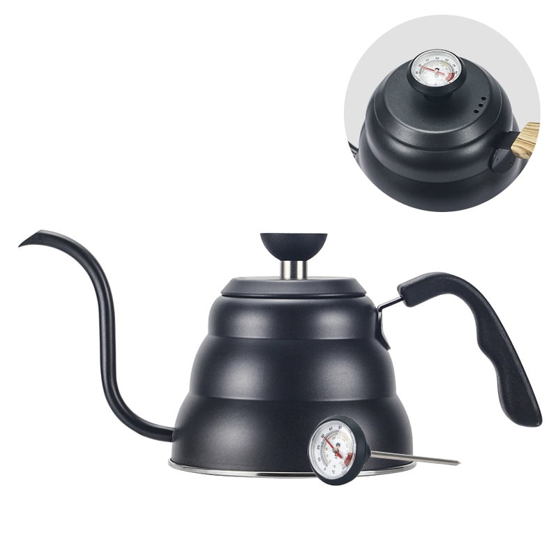 Outdoor hand coffee pot stainless steel cloud pot camping boiling water ...