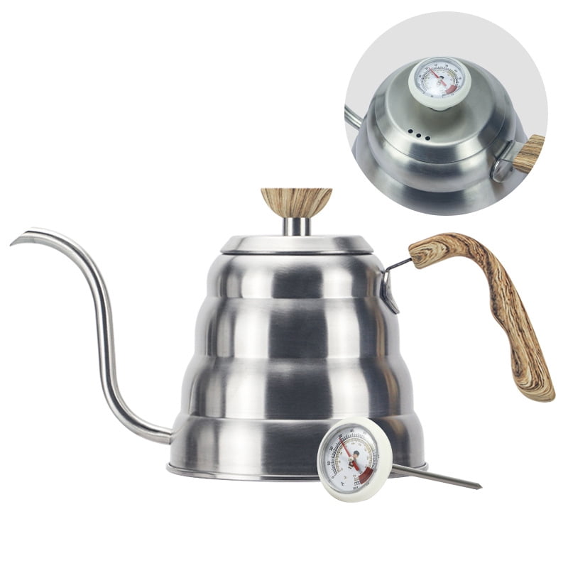 Outdoor hand coffee pot stainless steel cloud pot camping boiling water ...