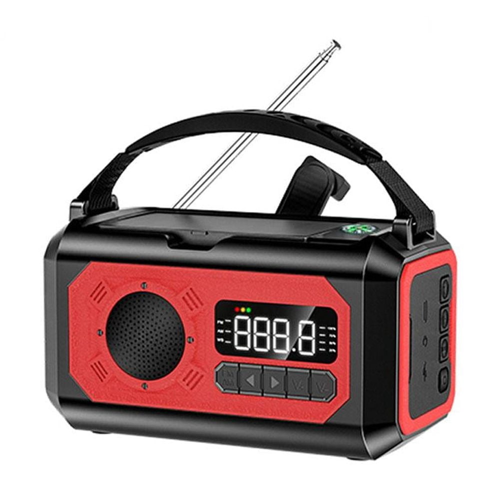 Outdoor hand-cranked power generation radio Solar powered crank radio ...