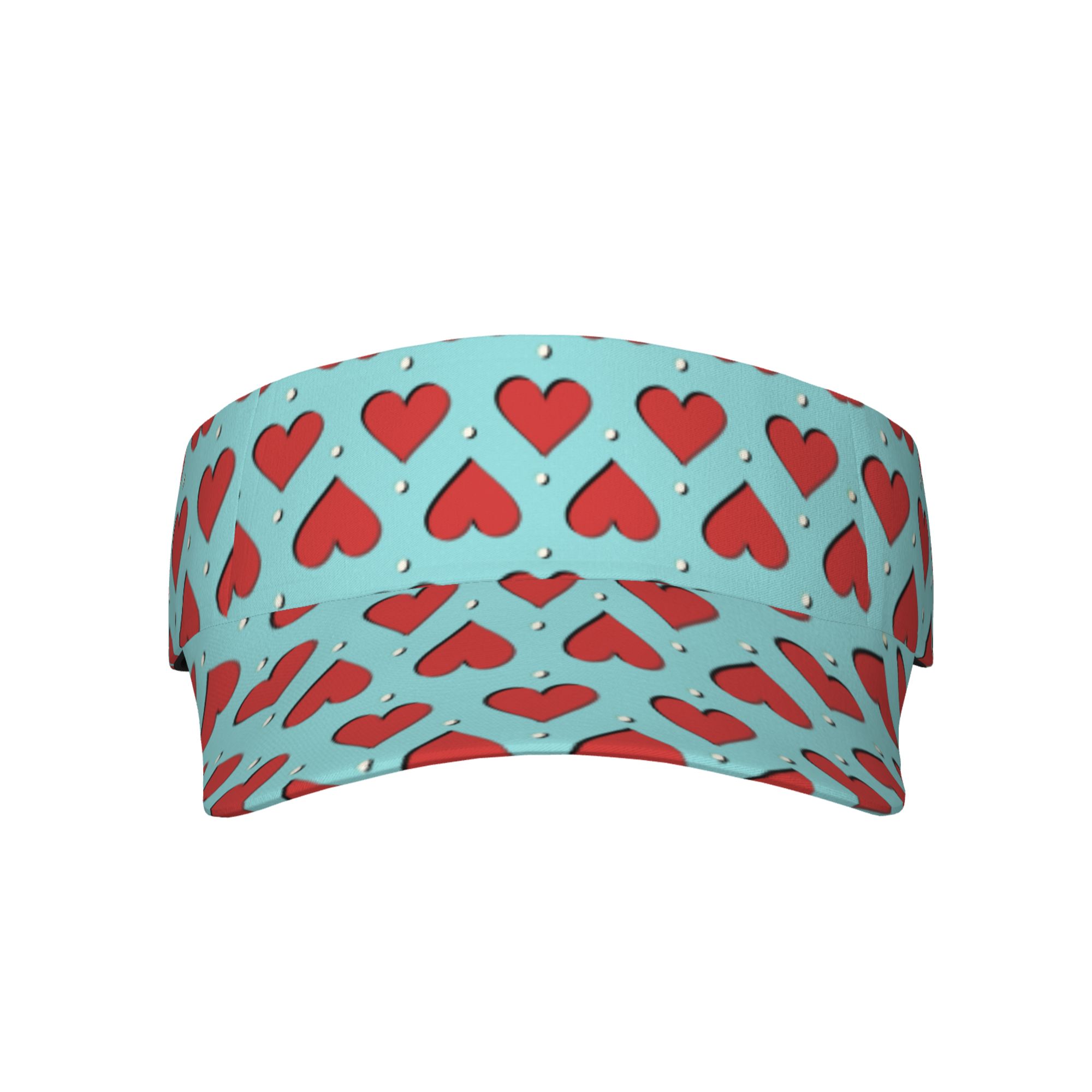 Outdoor heart background Sun Visor Hats for Women Men Adjustable Sports ...