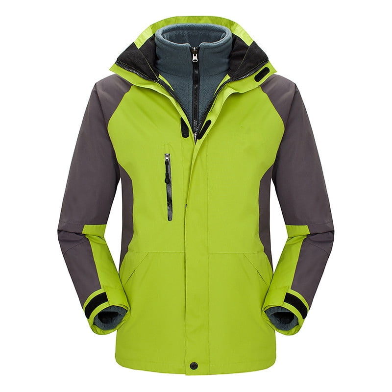 Outdoor jacket two-piece set three-in-one jacket men's removable work ...