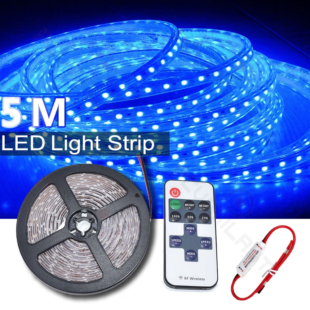 Waterproof Bright Outside Blue 12V Flexible LED Strip Lighting 2835 SMD ...