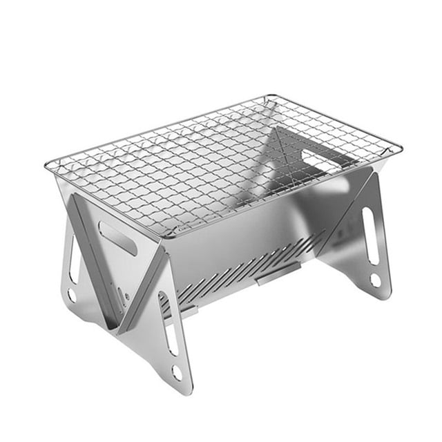 Outdoor mini-card folding portable small-sized disassembly barbecue ...
