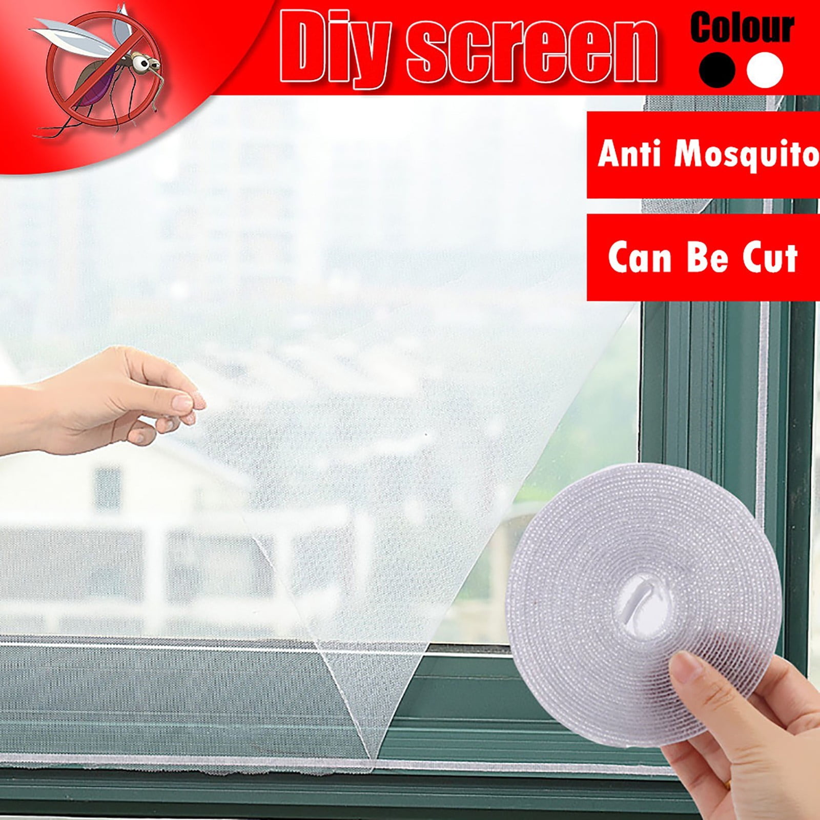Outdoor mosquito control 2024 Self- Window Screen Cotton Window ...
