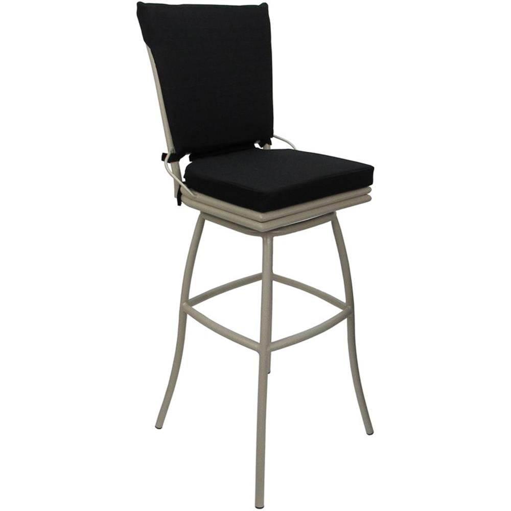 Outdoor or Indoor Extra Tall 34" Bar Stool Ofir without Arms - Black ...