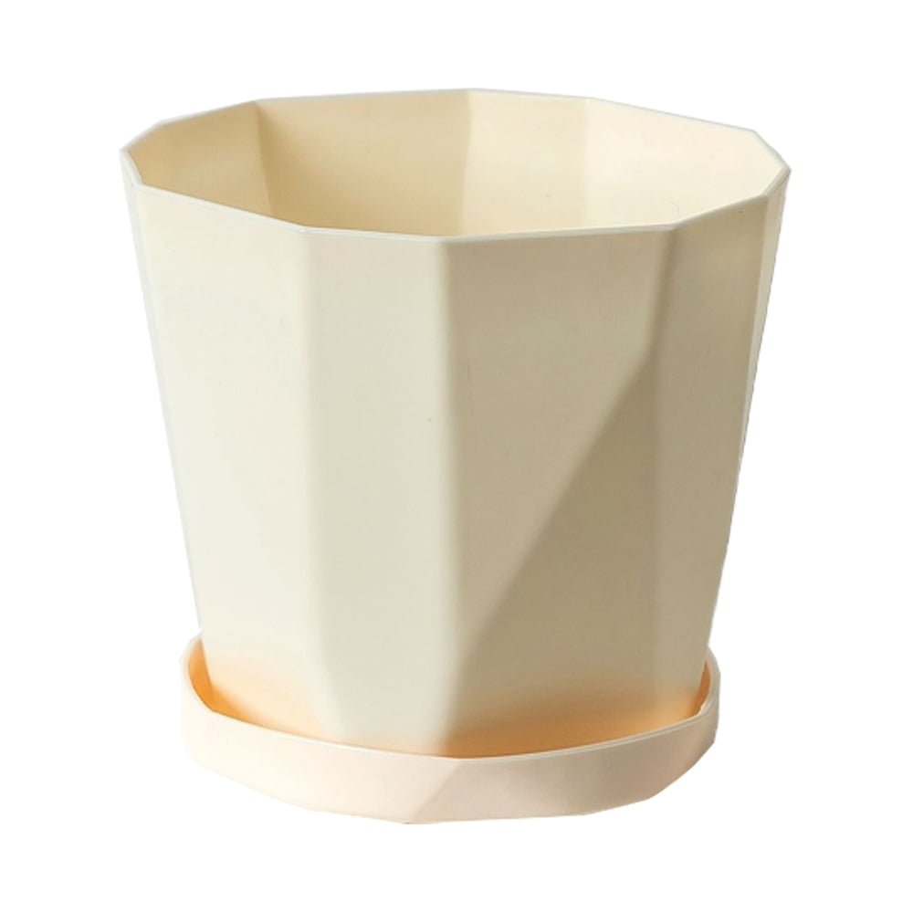 Outdoor plastic planter, Ivory white - Walmart.com