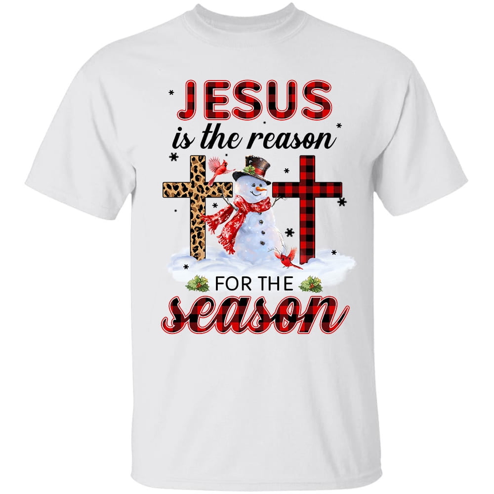 Outdoor snowman, Cross symbol, Christmas gift, Jesus is the reason for ...