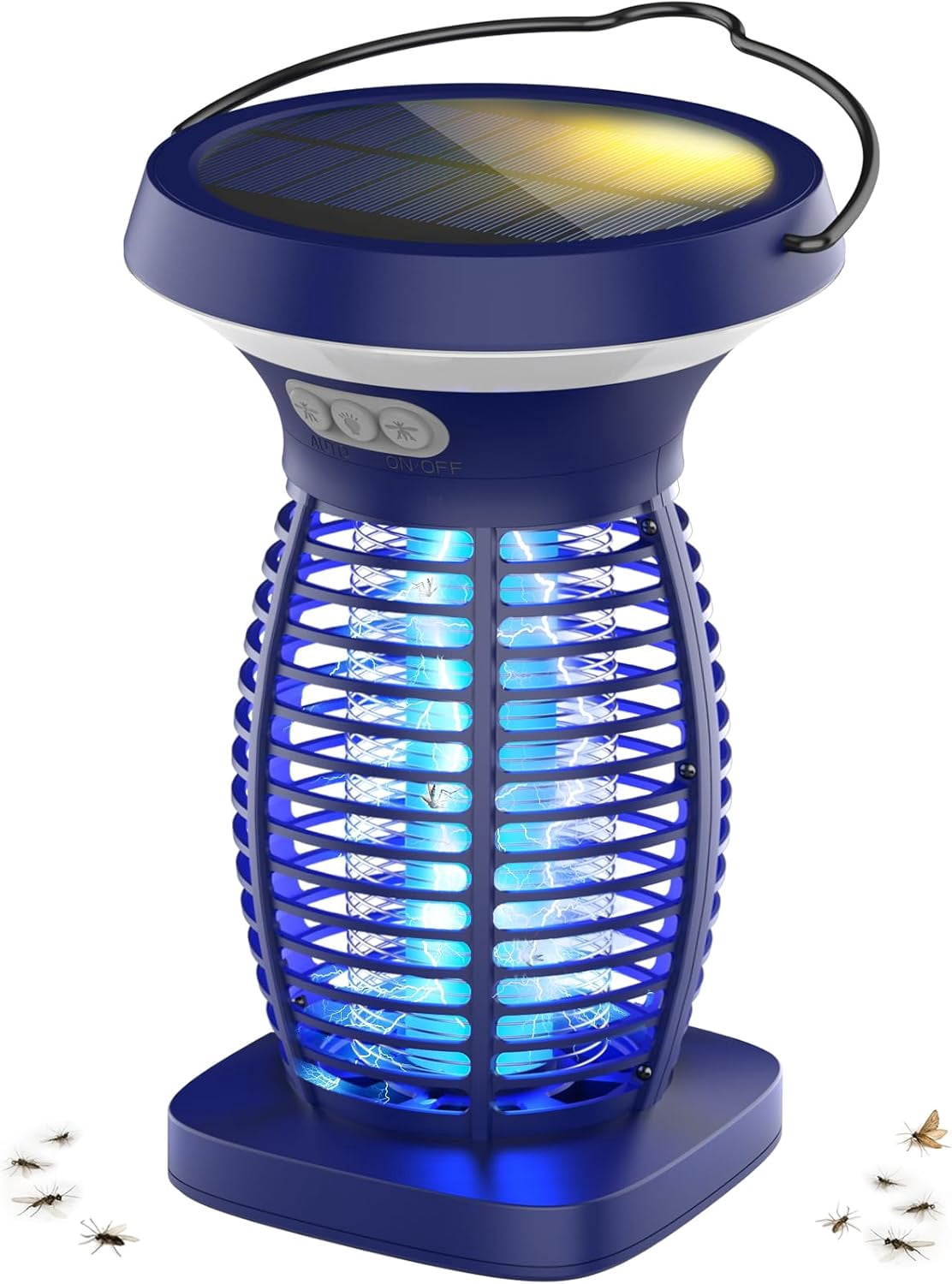 Outdoor solar-powered mosquito killer, waterproof electric fly killer ...