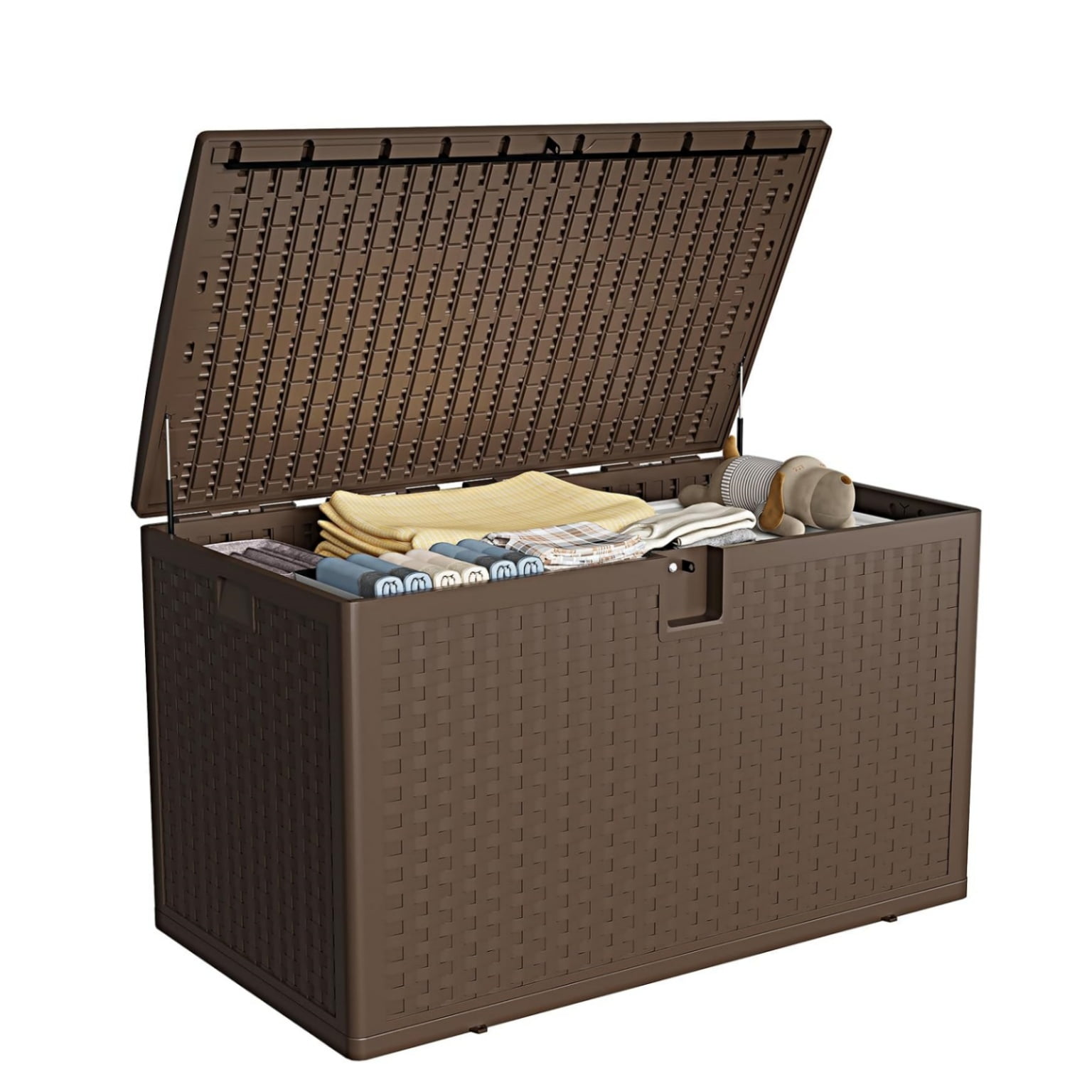 Outdoor storage box, multifunctional waterproof lockable patio storage ...