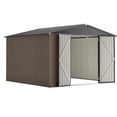 Outdoor storage shed 8 x 6 FT, Weatherproofing Tool Shed with Lockable ...