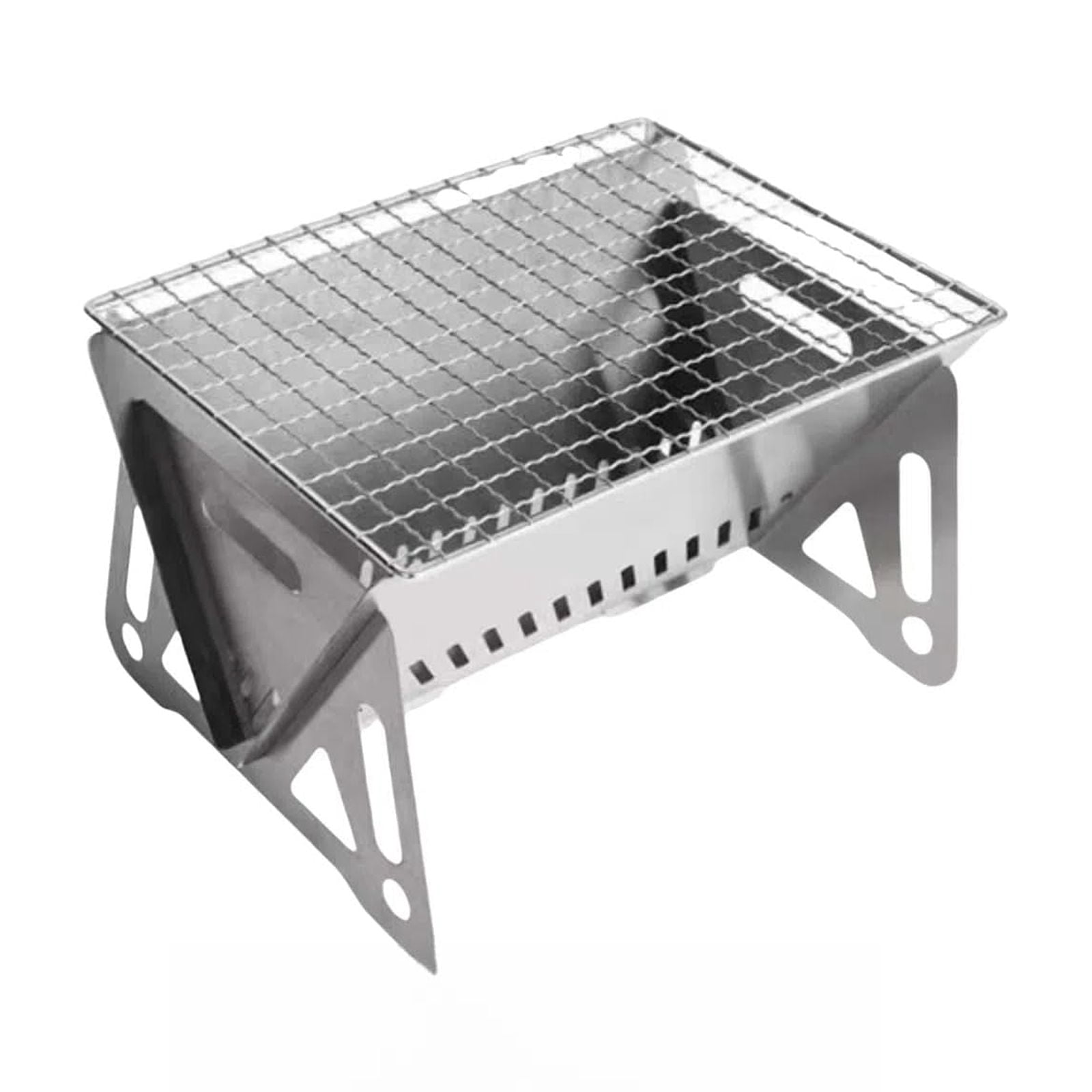 Outdoor ultra lightweight, foldable, multi-purpose card type wood stove ...