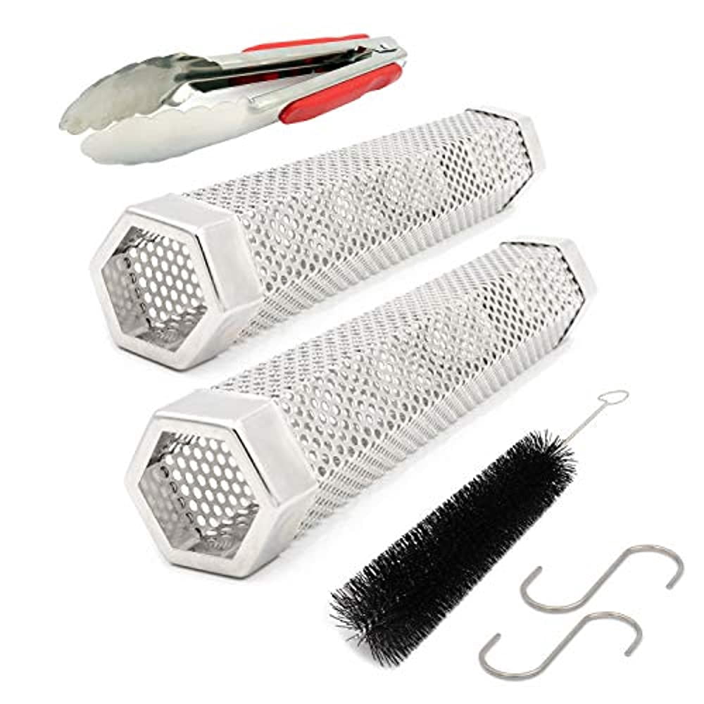 OutdoorGears 12" Pellet Smoker Tube for Cold or Hot Smoking, 2 pack ...