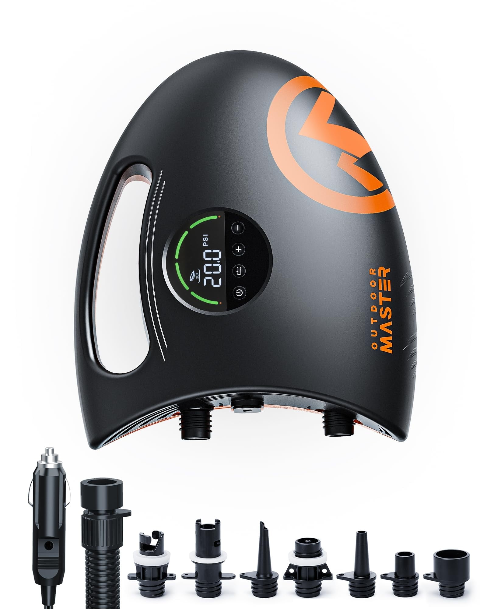 OutdoorMaster 20PSI High Pressure 88.8Wh Rechargeable SUP Air Pump ...