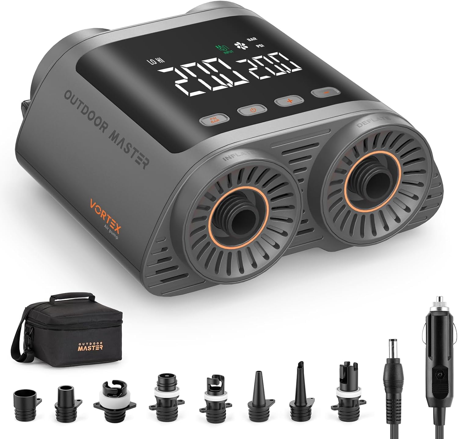 OutdoorMaster Vortex Paddle Board Pump Electric Portable, Max 20PSI SUP ...