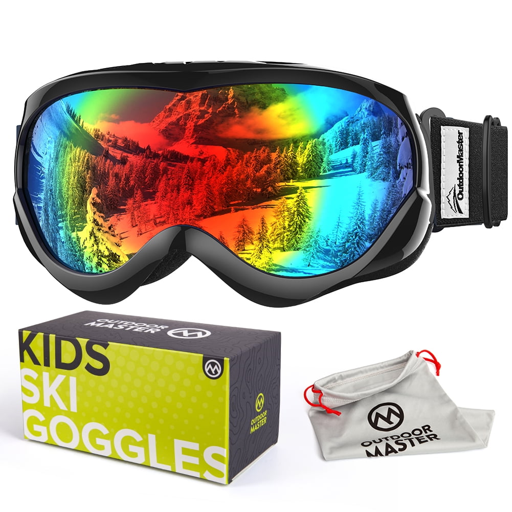 OutdoorMaster Kids Ski Goggles, Black - Grey Lens Red VLT 14% - Walmart.com