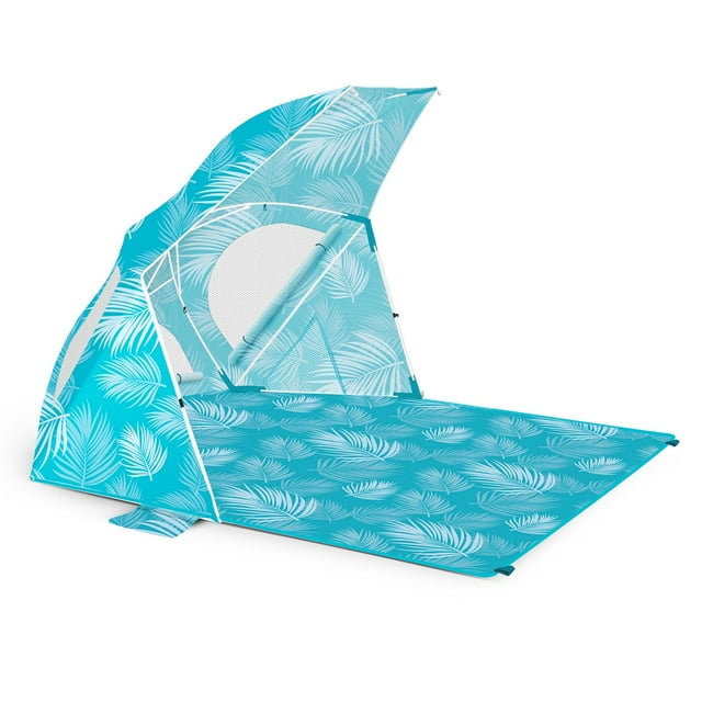 OutdoorMaster Pop Up Beach Umbrella, Portable Umbrella Shelter, Beach ...