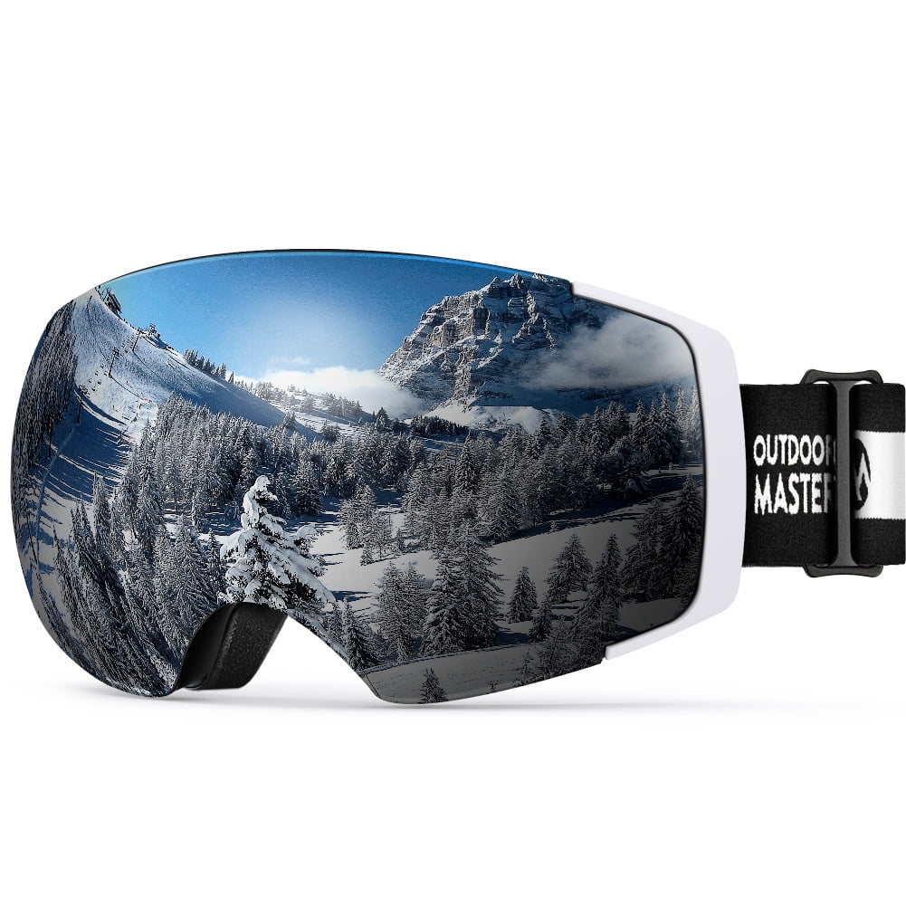OutdoorMaster Ski Goggles PRO - Frameless, Interchangeable Lens 100% ...