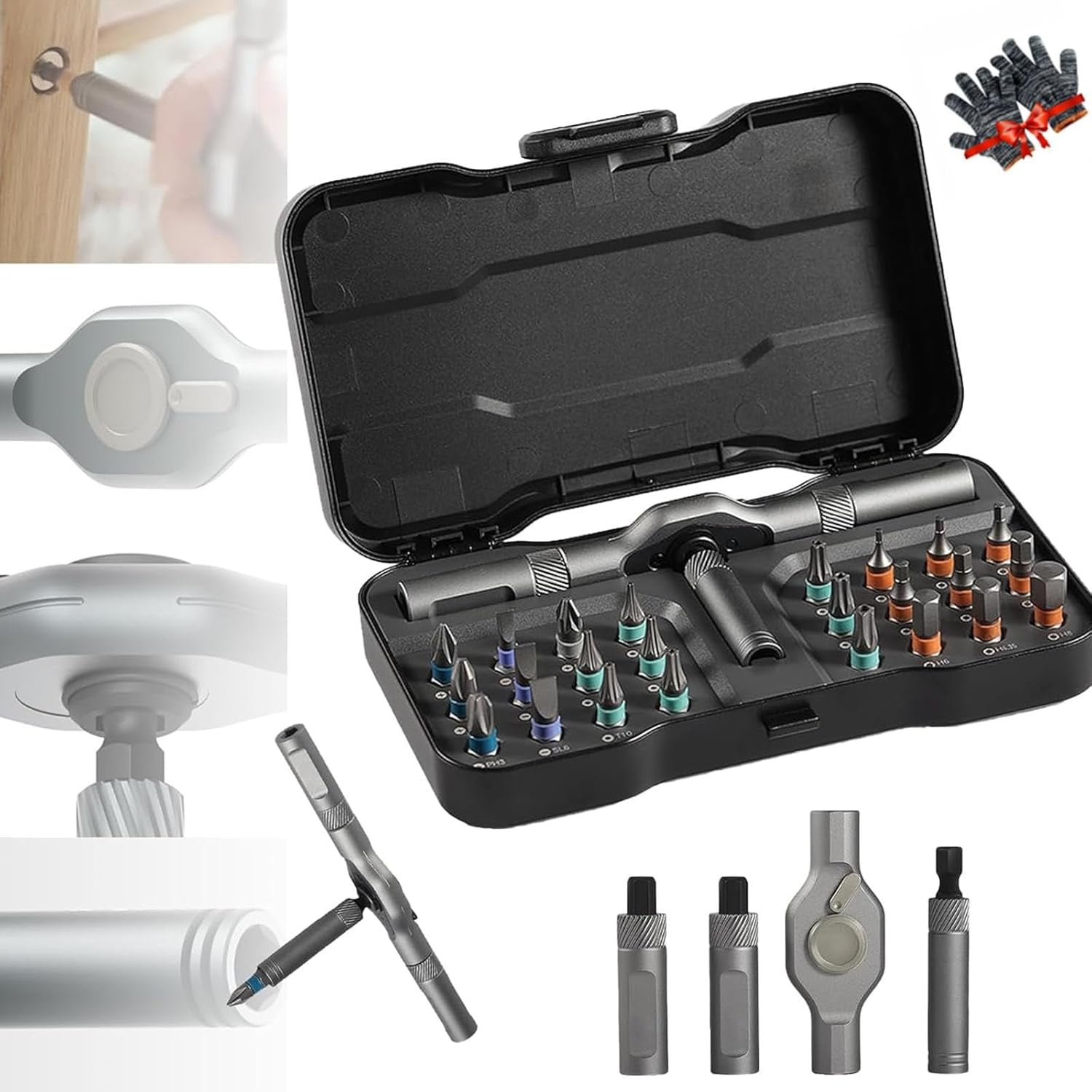 Outdoorfun 24 in 1 Diy Screwdriver, 24 in 1 Magnetic Ratchet ...