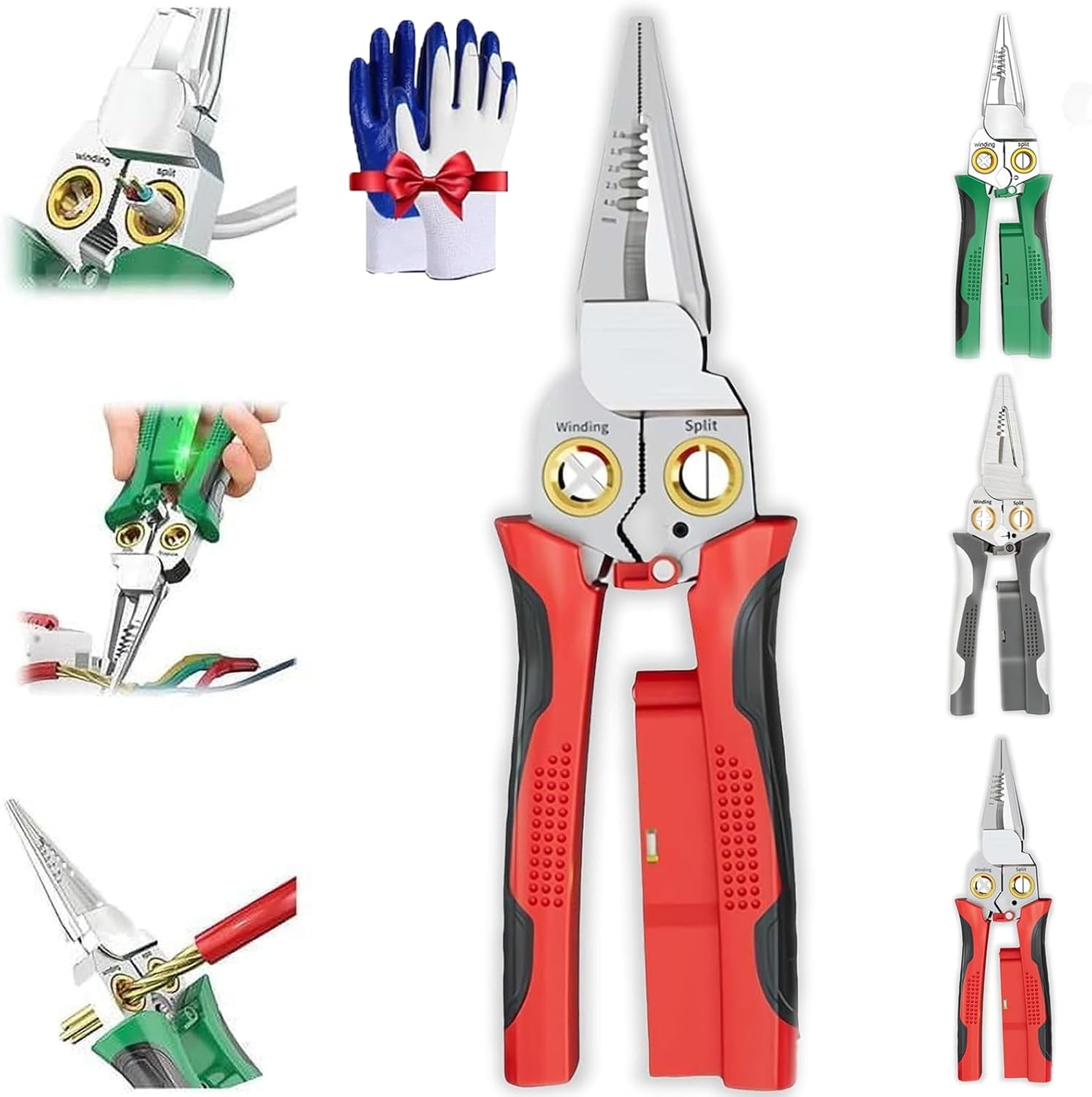 Outdoorfun 8 In 1 Wire Stripper Twister For Cutting And Pulling Wires ...