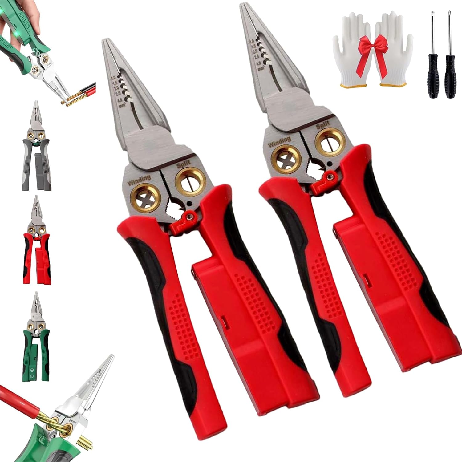 Outdoorfun 8 in 1 Wire Stripper Twister for Cutting and Pulling Wires ...