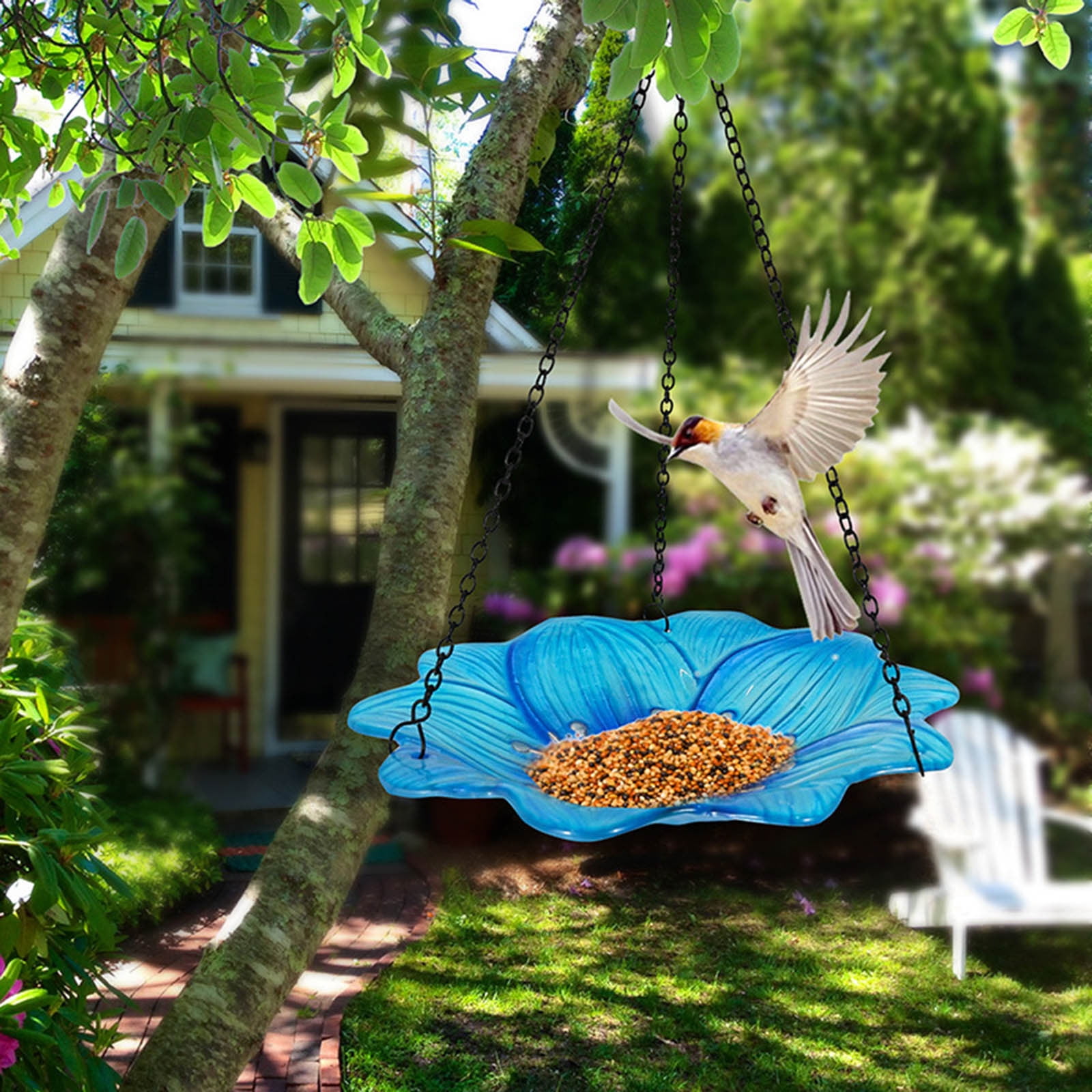 Outdoors Bird Feeders Hanging Hanging Bird Bath Squirrel Proof Bird ...