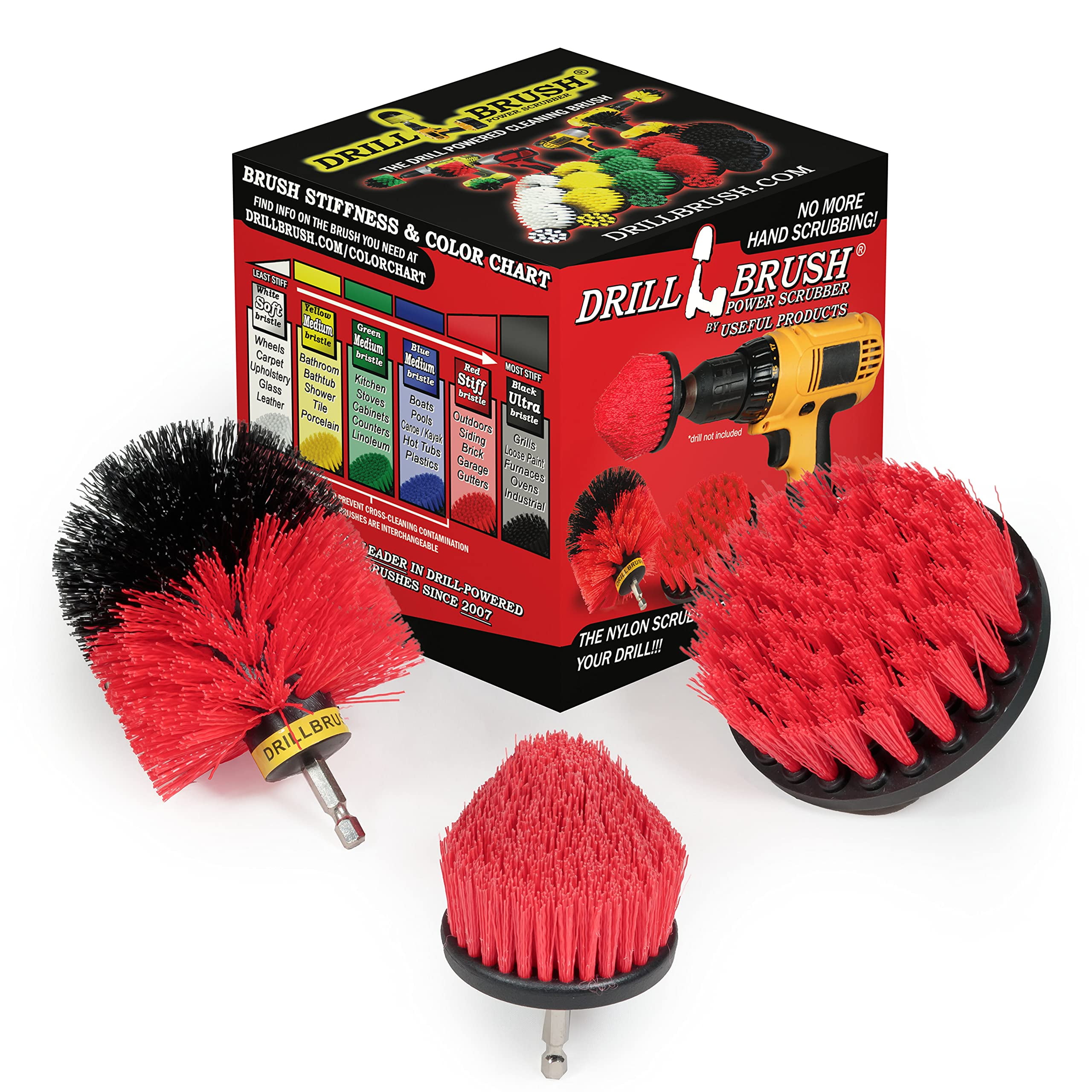 Outdoors Cleaning and Scrubbing Brush - Wood Cleaning Brush - Concrete ...