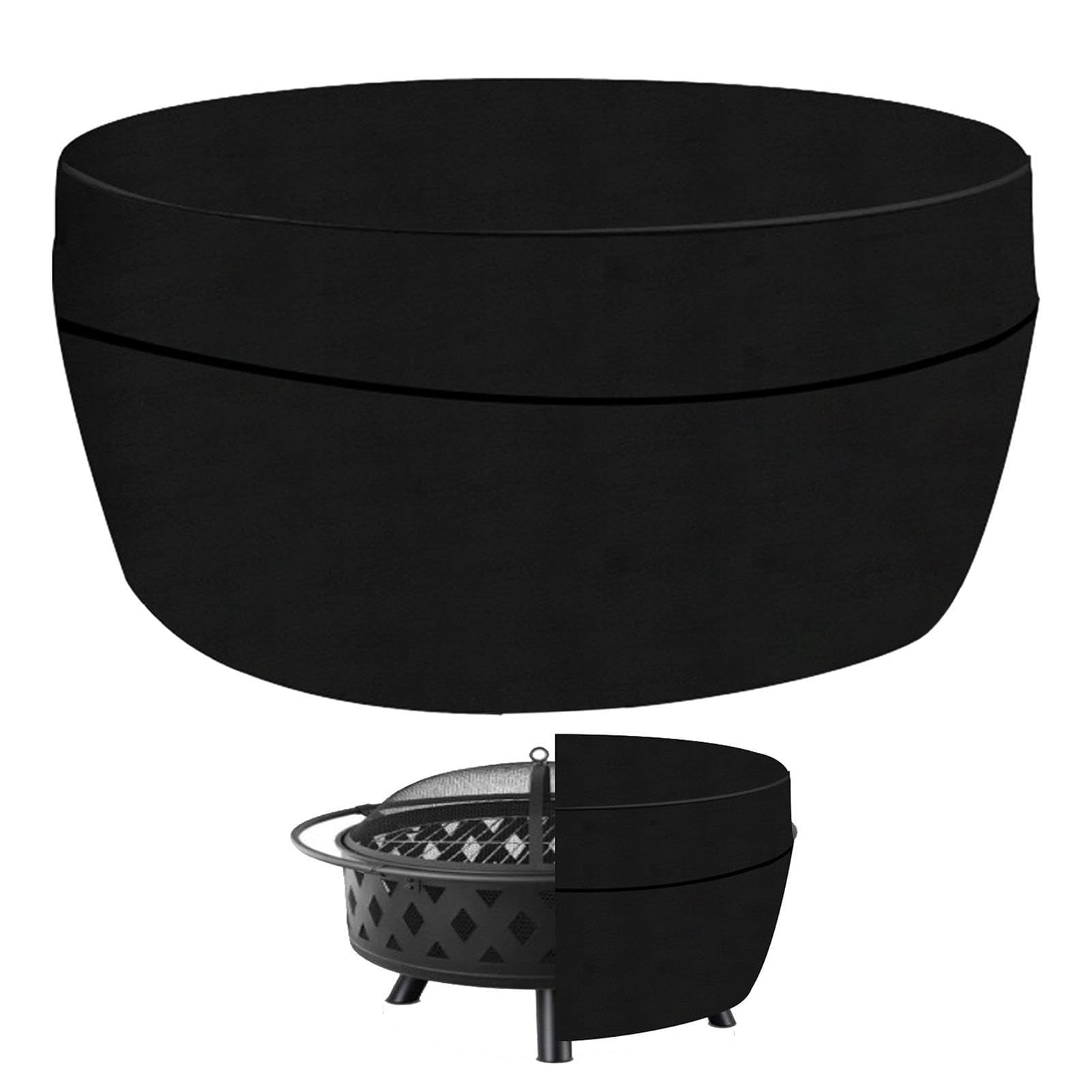 Outdoors Fire Pit Cover - Fire Pit Cover with Drawstring and Toggle ...