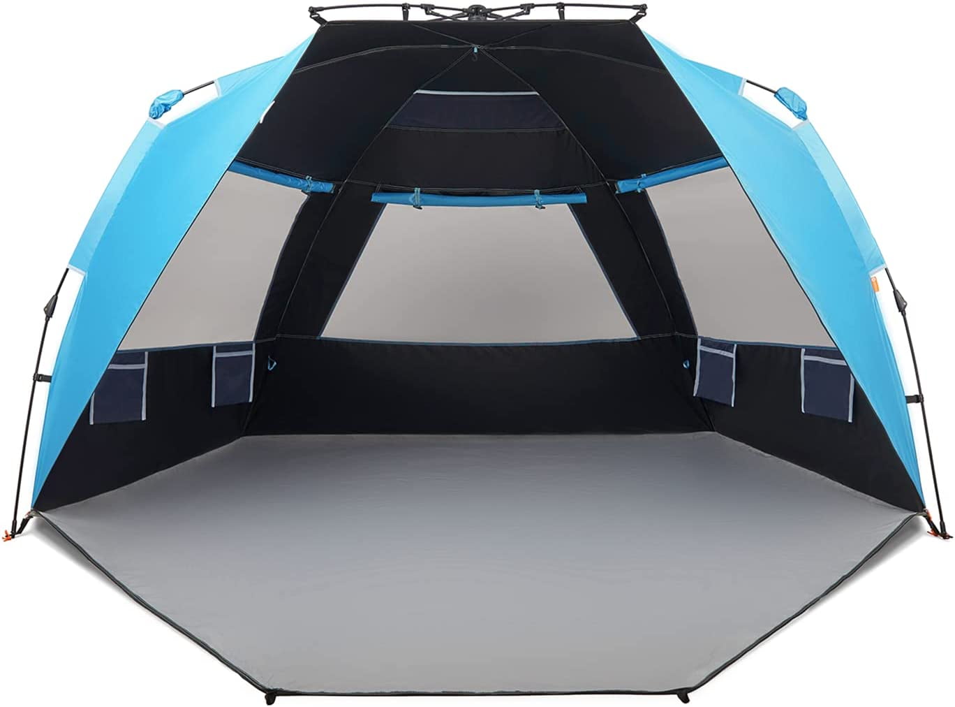 Outdoors Instant Shader Enhanced Deluxe XL Beach Tent Easy Set Up 4-6 ...