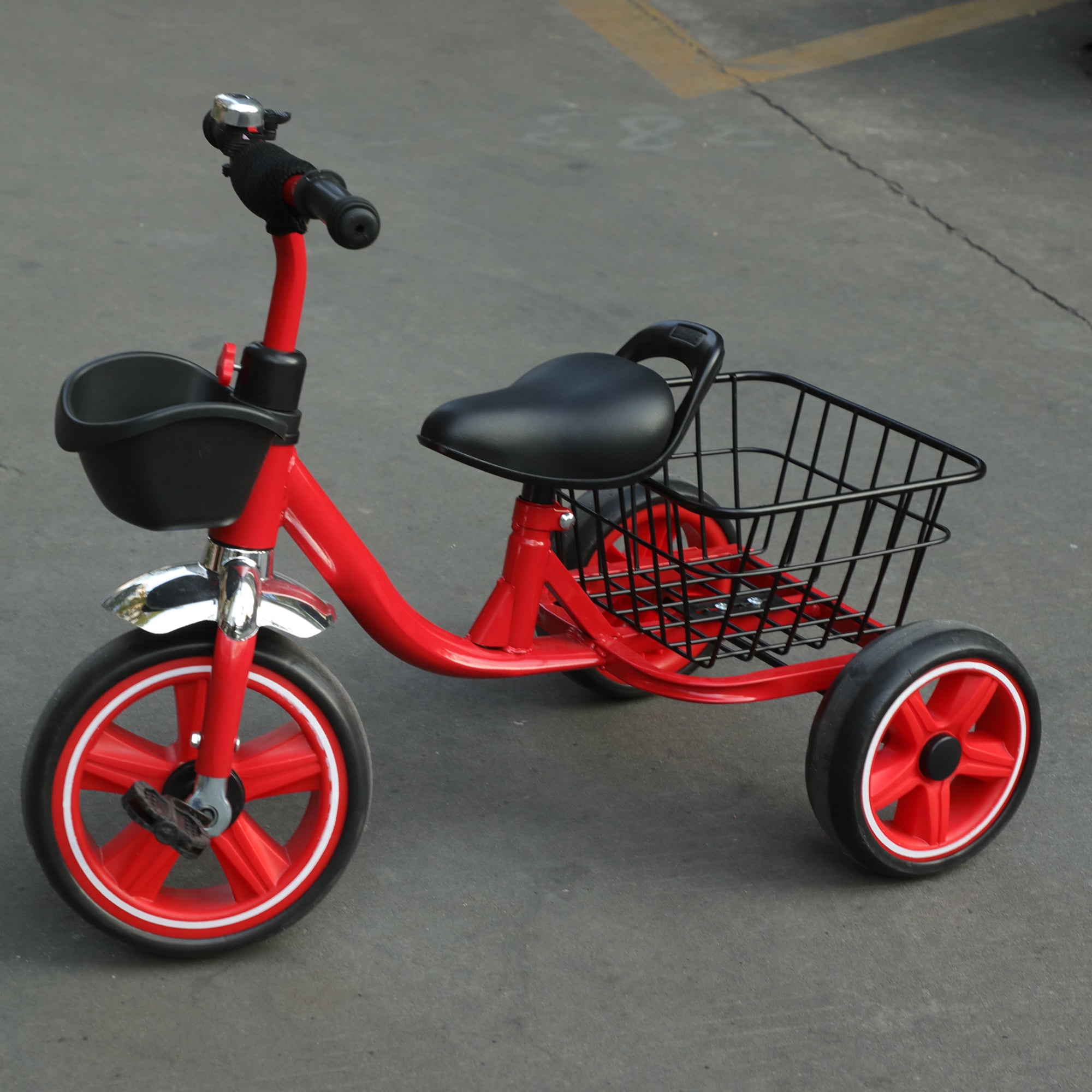 Outdoors Kids Tricycles Child Trikes with Front Basket and Back Basket ...