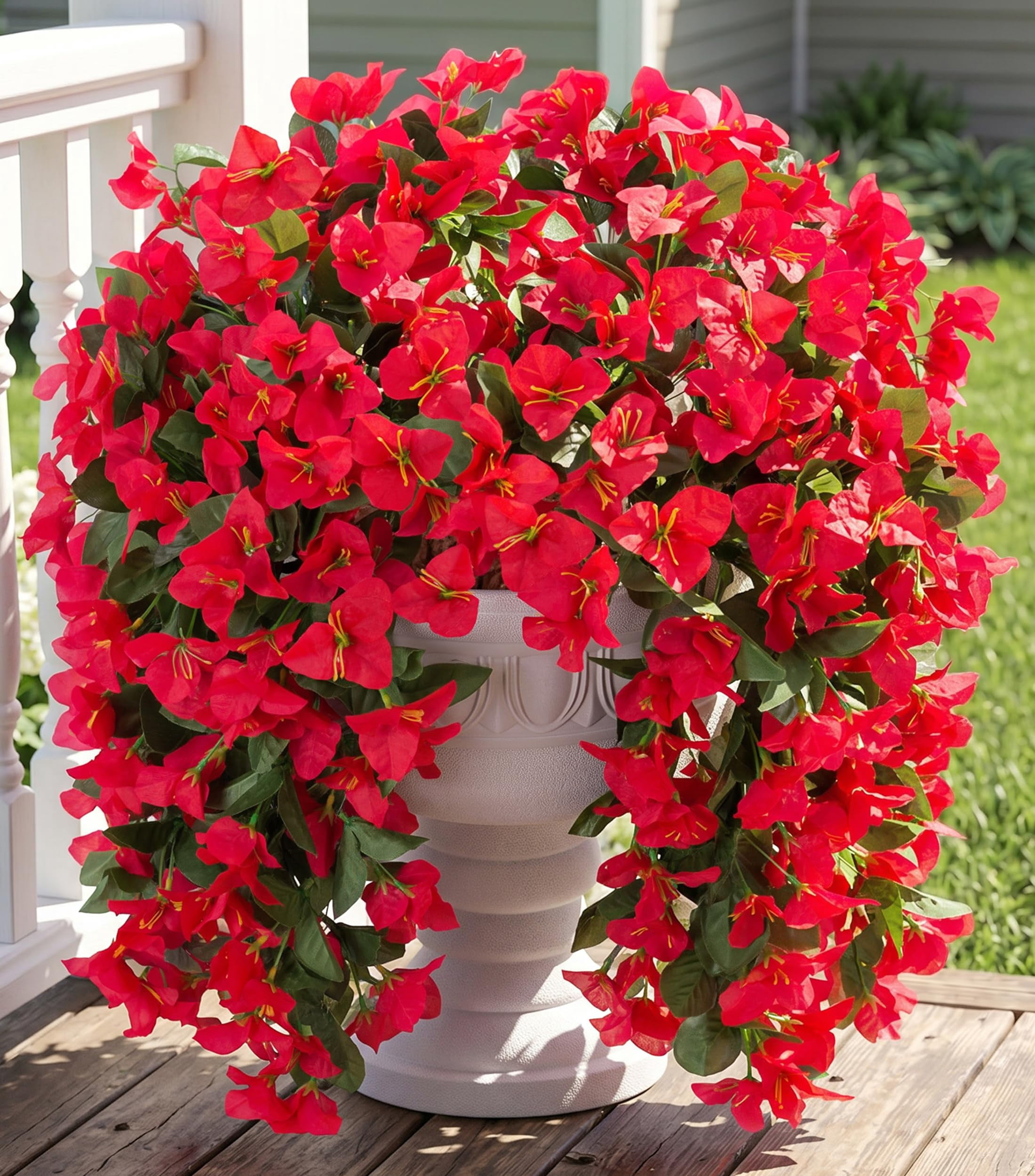 Outdoors Outside Decoration Fake Flowers TrailingResistant Realistic ...