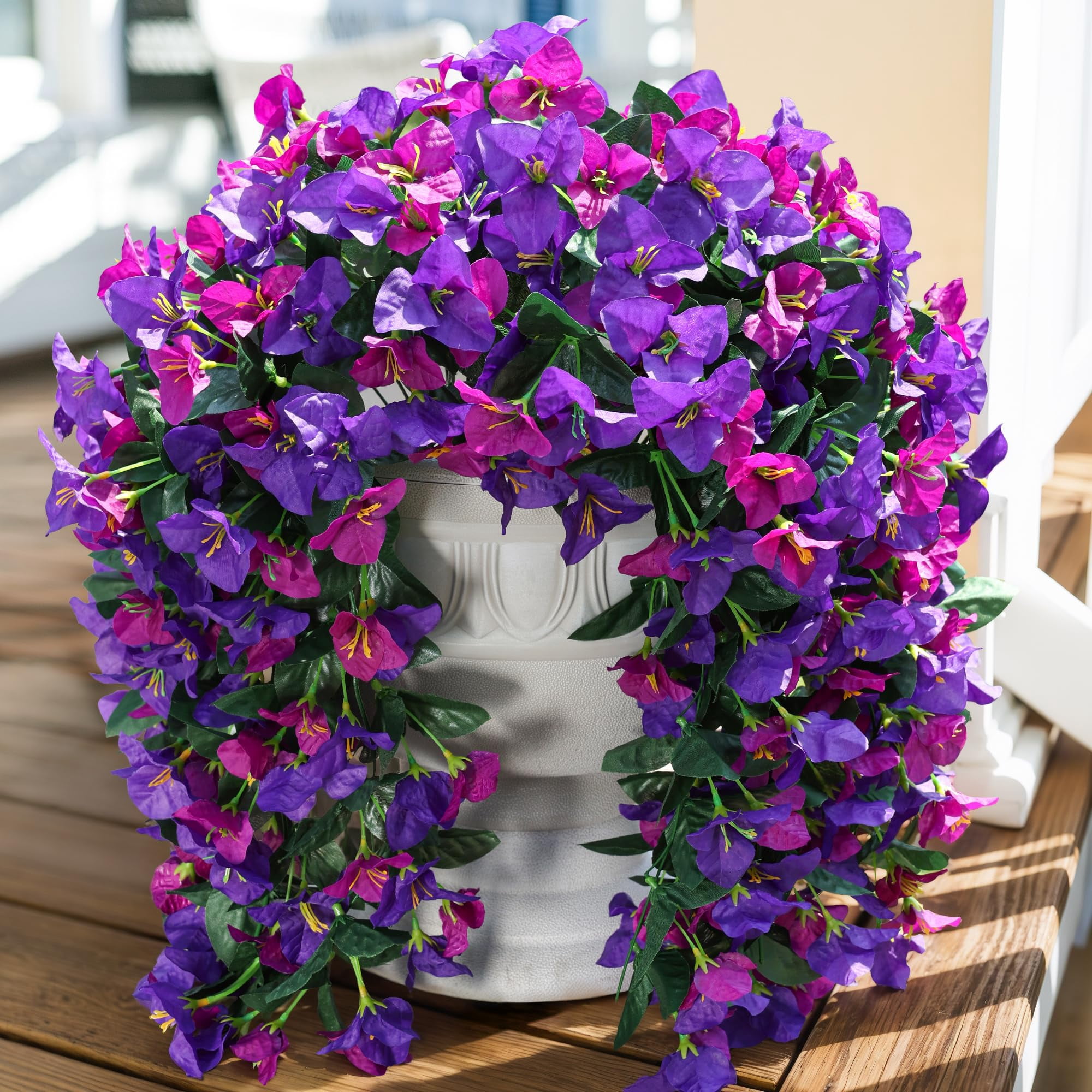 Outdoors Outside Decoration Fake Flowers TrailingResistant Realistic ...