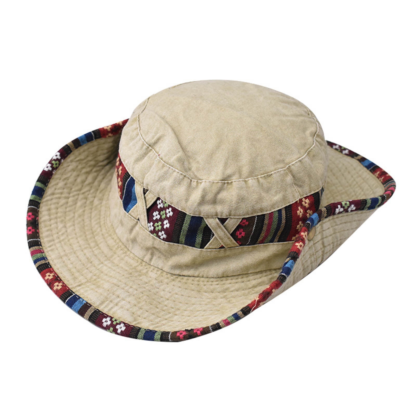 Outdoors Rinsing Make Old All Cotton Bucket Hat Sun Protection Sunhat Ventilate Absorb Sweat ...