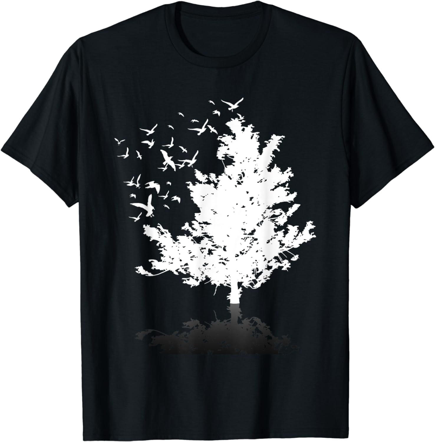 Outdoors Wildlife Flock Of Birds Forest Trees Nature T-Shirt - Walmart.com