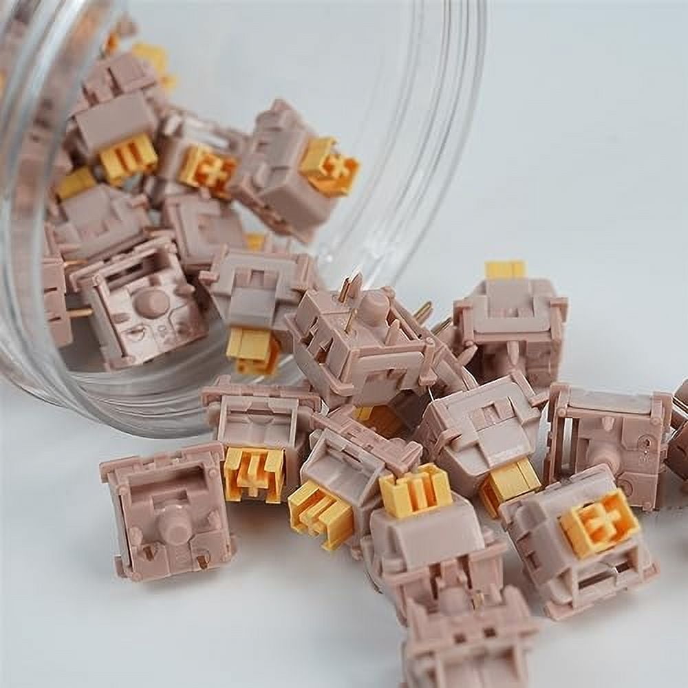 Outemu Honey Peach Switch V2, 5Pin 40g Pre-Lubed Silent Linear Switch ...