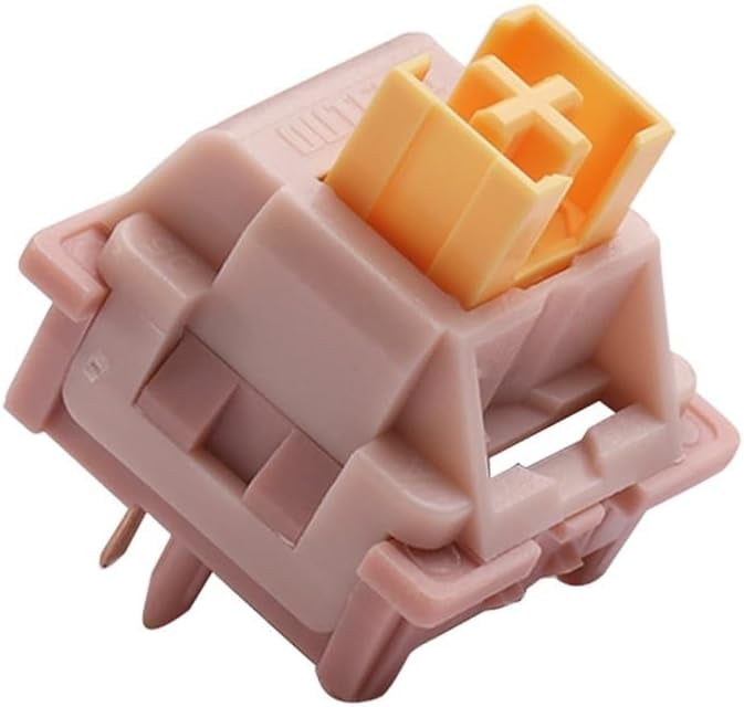 Outemu Honey Peach Switch V2, 5Pin 40g Pre-Lubed Silent Linear Switch for Custom Mechanical ...