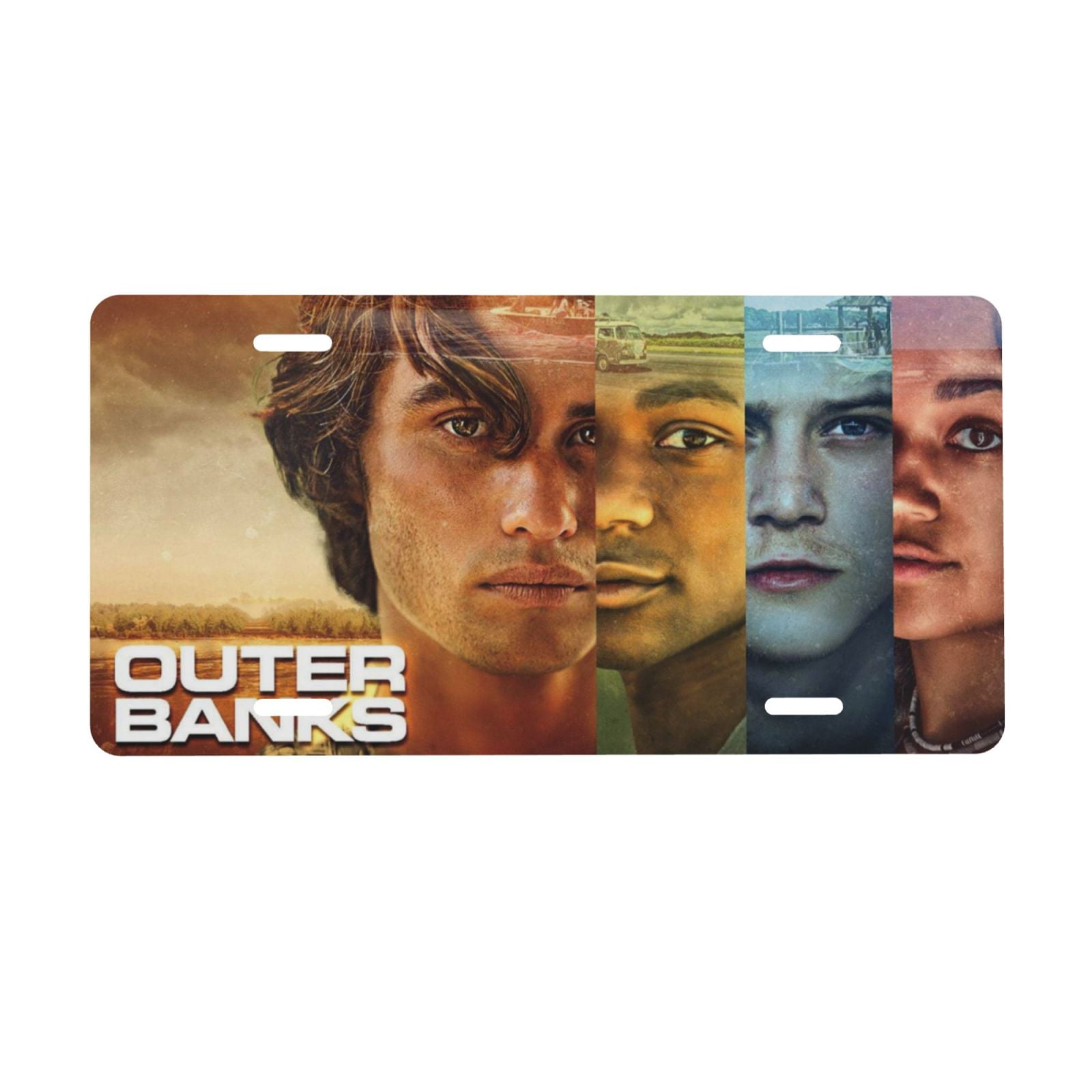 Outer Banks Characters License Plate Cover Aluminum Novelty Vanity Tag ...