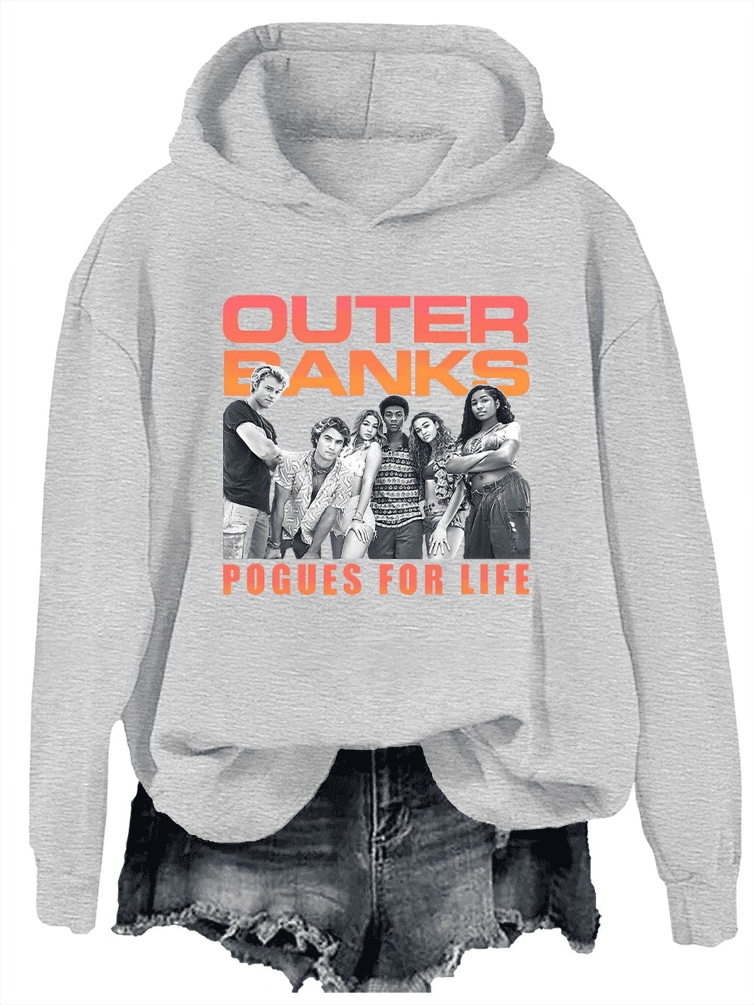 Outer Banks Group Shot Pogues For Life Portrait Hoodie, Outer Banks ...
