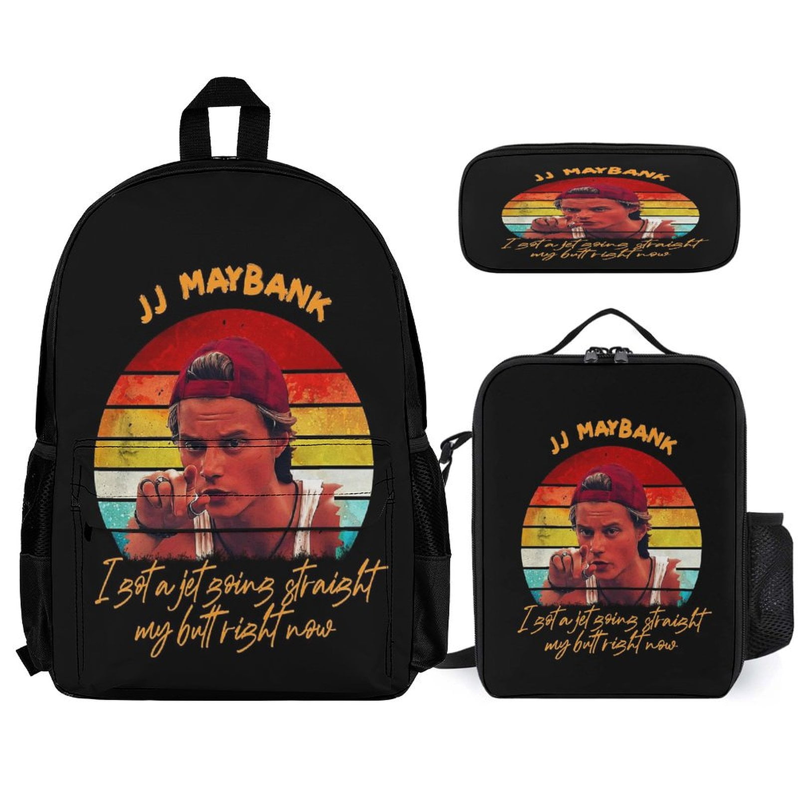 Outer Banks JJ Maybank Backpack Set Cartoon Bookbag Backpack with Lunch ...