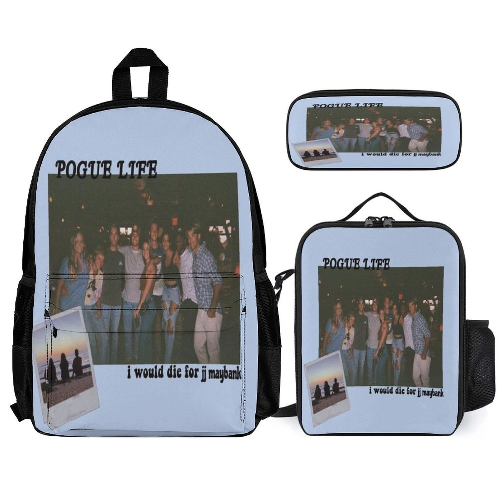 Outer Banks JJ Maybank Backpack Set Cartoon Bookbag Backpack with Lunch ...