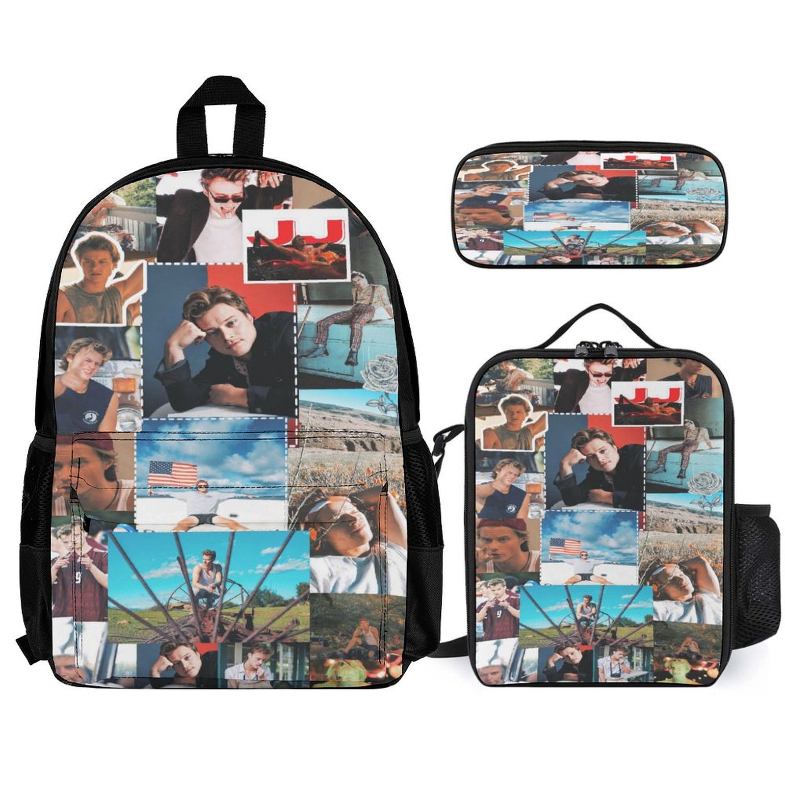 Outer Banks JJ Maybank Backpack Set Cartoon Bookbag Backpack with Lunch ...
