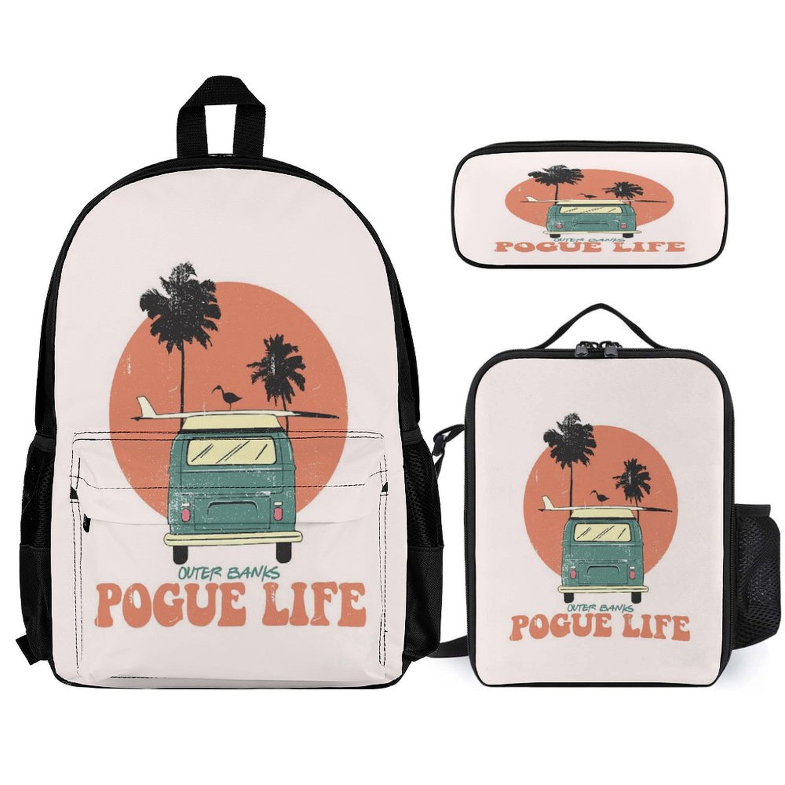 Outer Banks JJ Maybank Backpack Set Cartoon Bookbag Backpack with Lunch ...