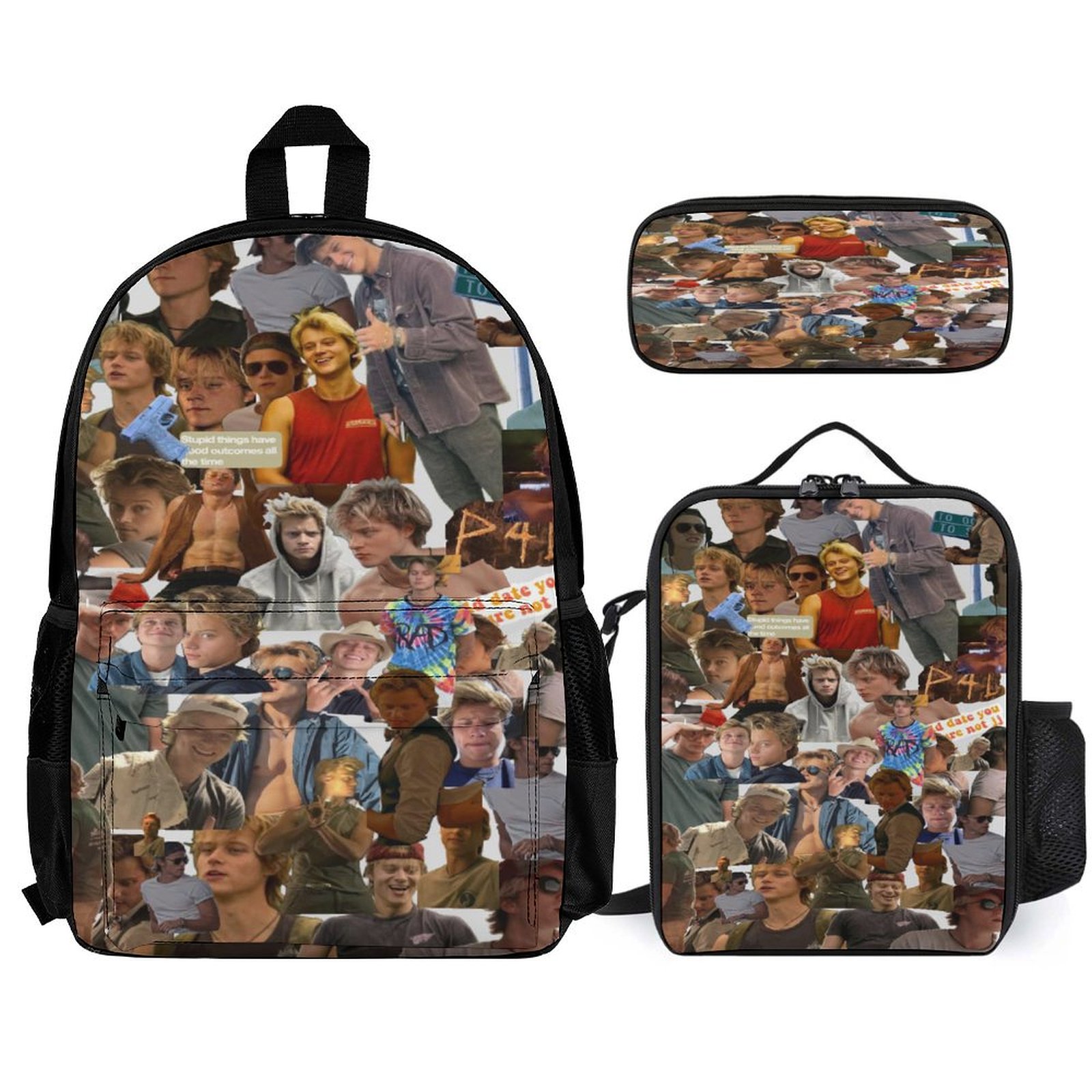 Outer Banks JJ Maybank Backpack Set Cartoon Bookbag Backpack with Lunch ...