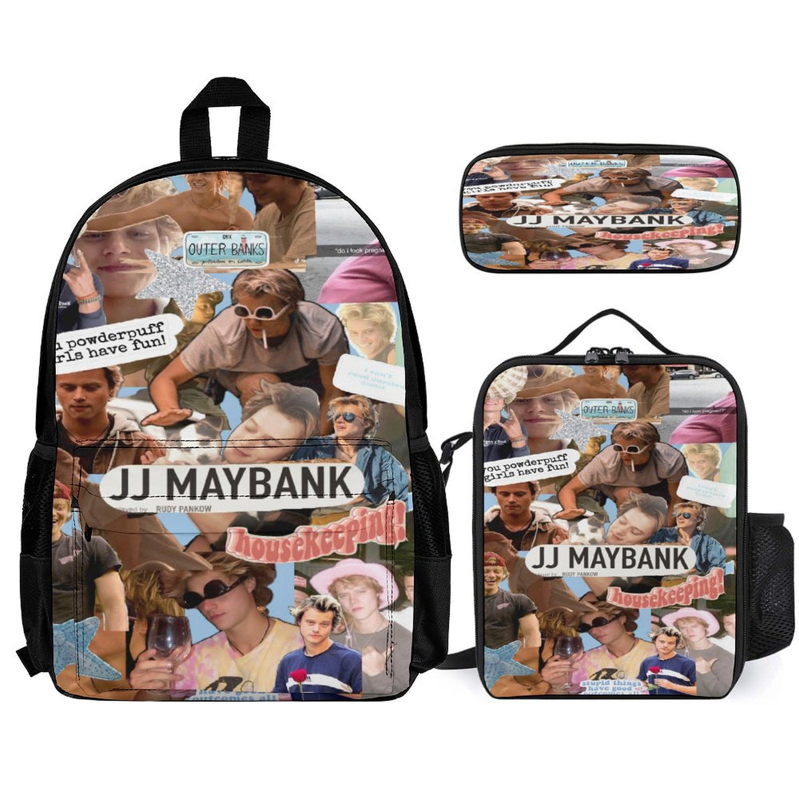 Outer Banks JJ Maybank Backpack Set Cartoon Travel Backpack with Lunch ...