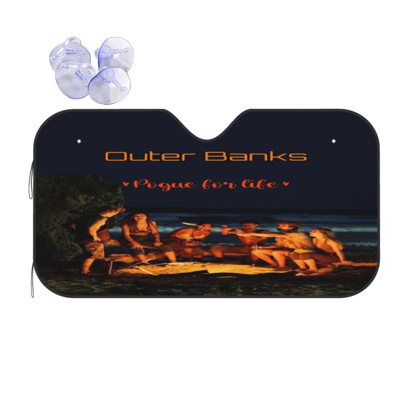 Outer Banks JJ Maybank Car Sun Shade Windshield Cartoon Sun Shade for ...