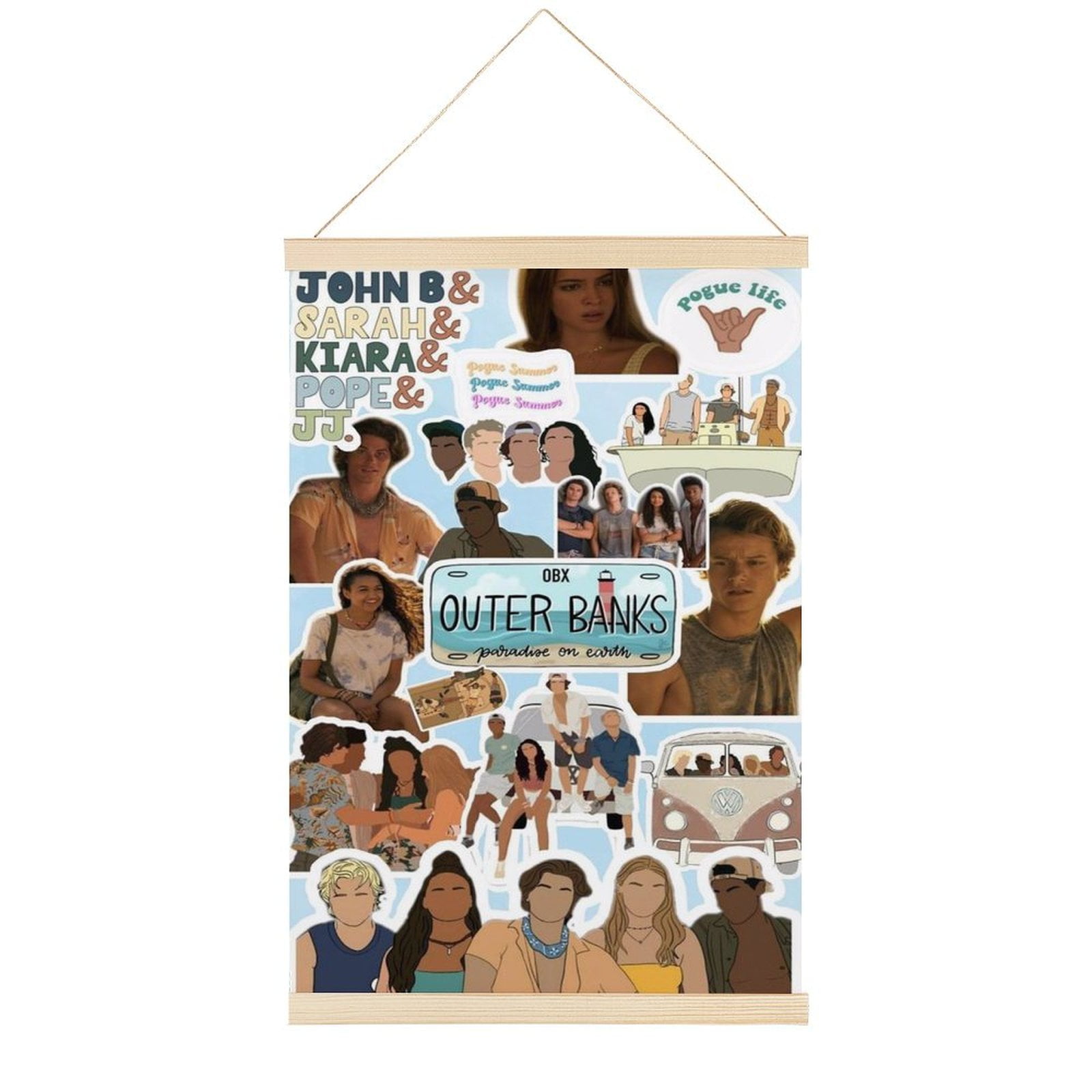 Outer Banks JJ Maybank Frame Scroll Poster Wall Hanging Decor Paintings ...