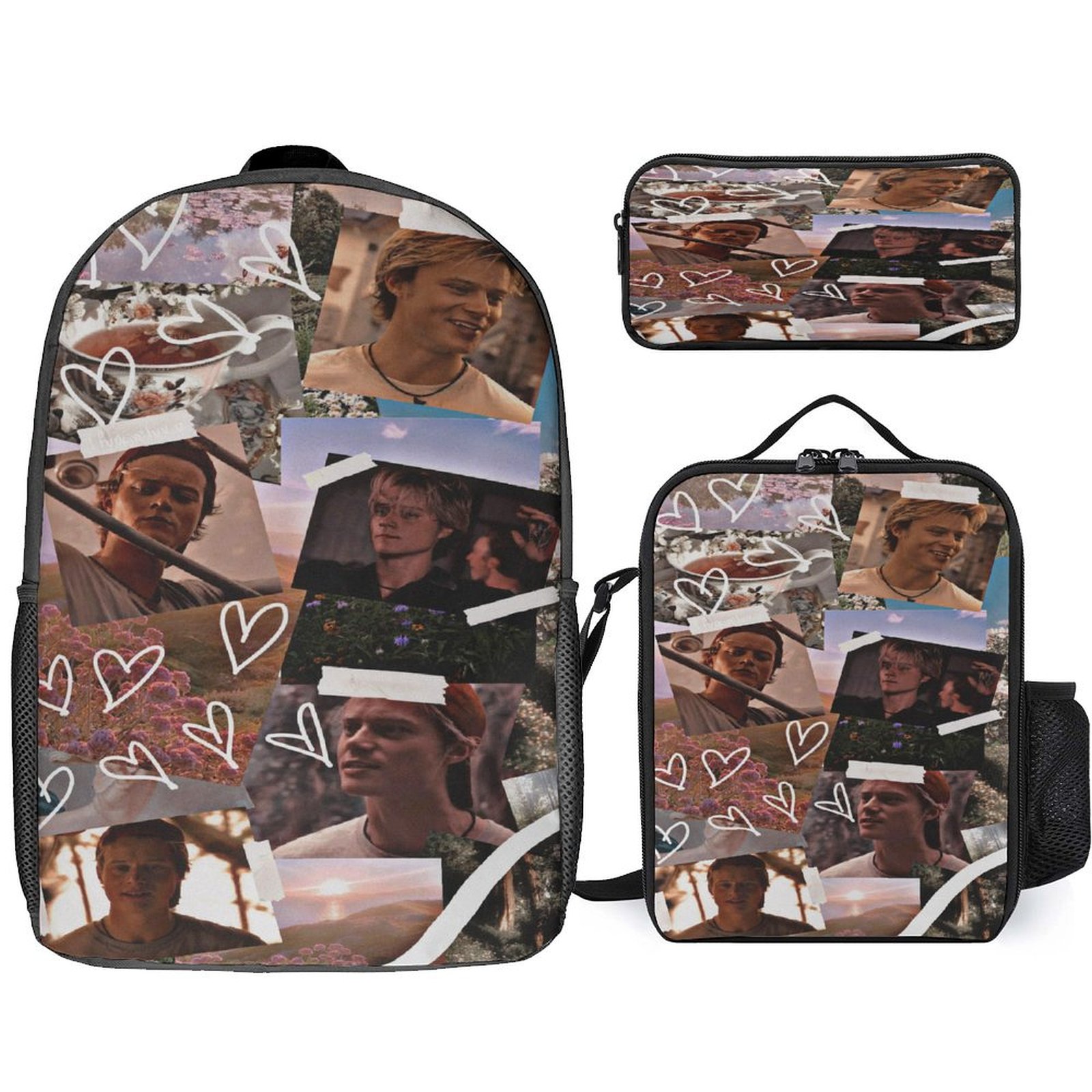 Outer Banks JJ Maybank Backpack Set Anime Bookbag 3 Piece Set Sports ...