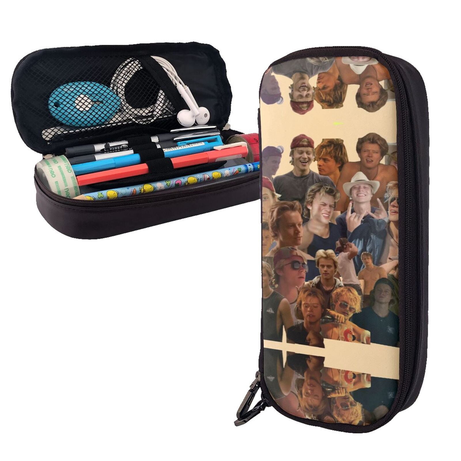 Outer Banks JJ Maybank Leather Flap Pencil Case, Cosmetic Bag, Zipper ...