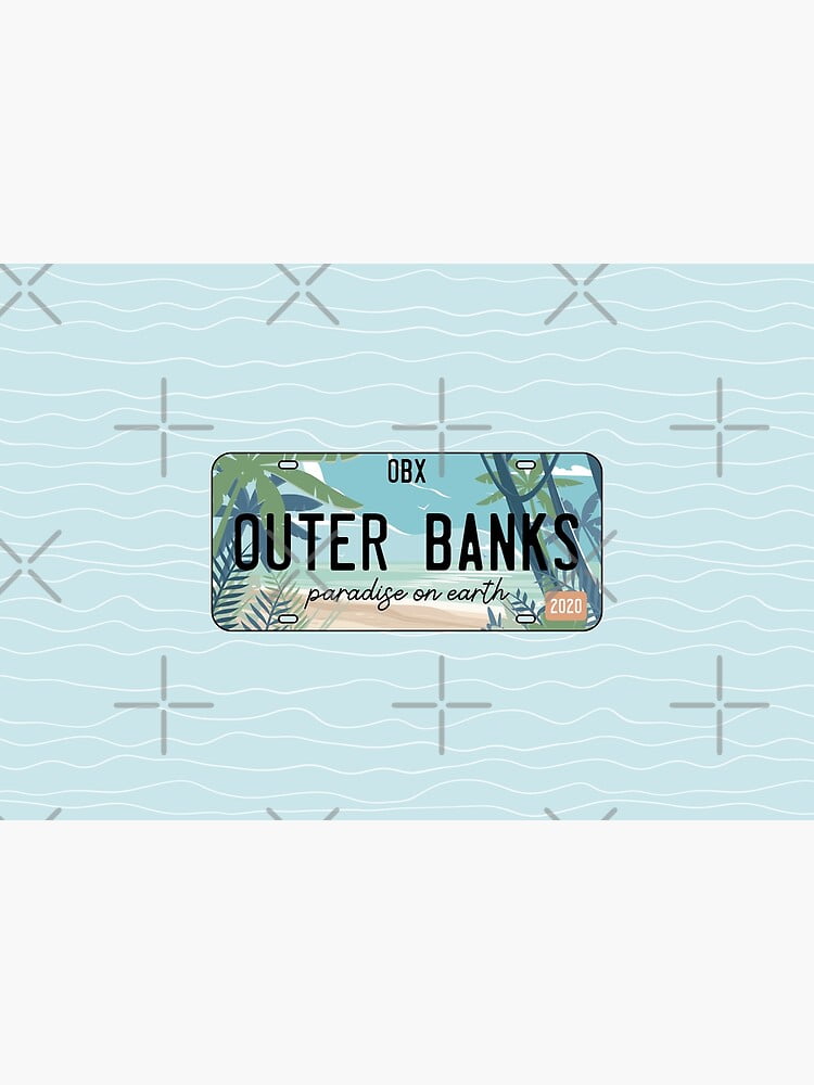 Outer Banks License Plate (Outer Banks) Poster Framed-unframed ...