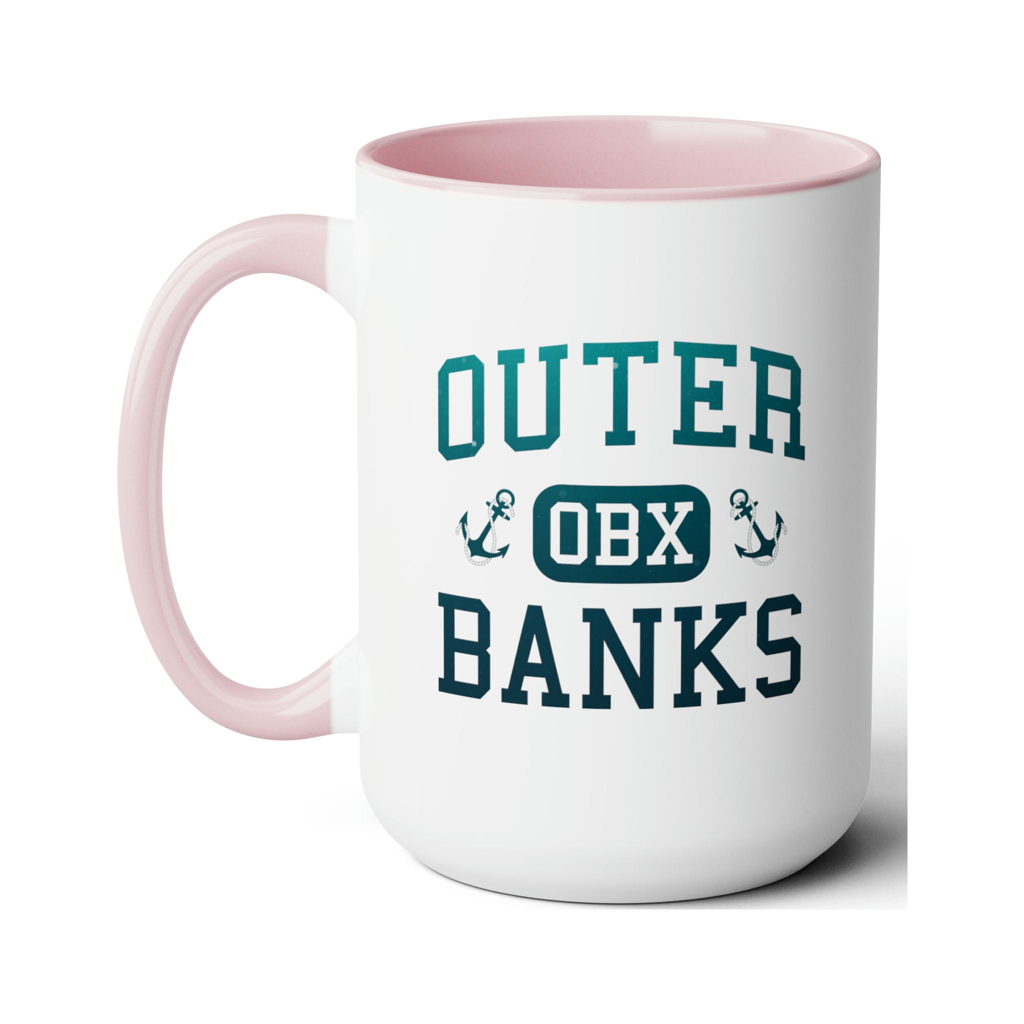 Outer Banks NC North Carolina OBX Two-Tone Coffee Mugs, 15oz - Walmart.com