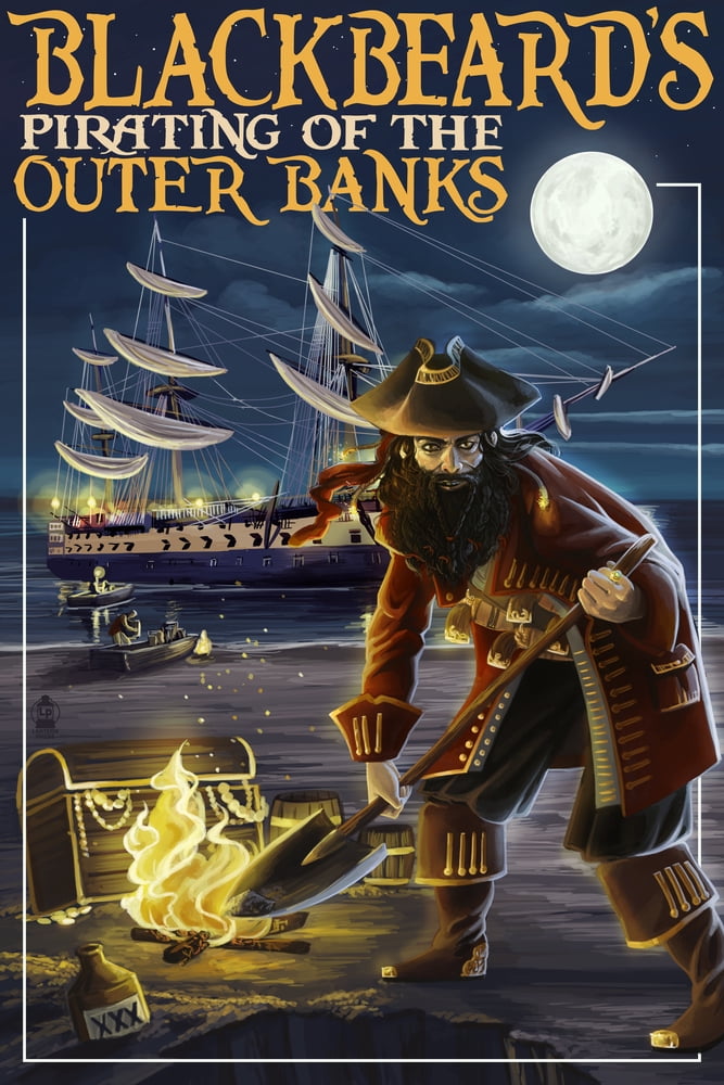 Outer Banks, North Carolina, Blackbeard Pirate and Queen Anne's Revenge ...